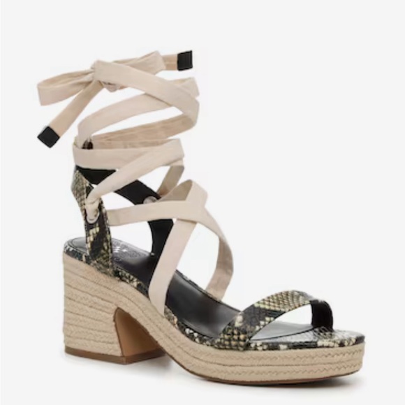 Vince Camuto | Shoes | Snake Skin Platform Espadrille Wedge Sandals ...